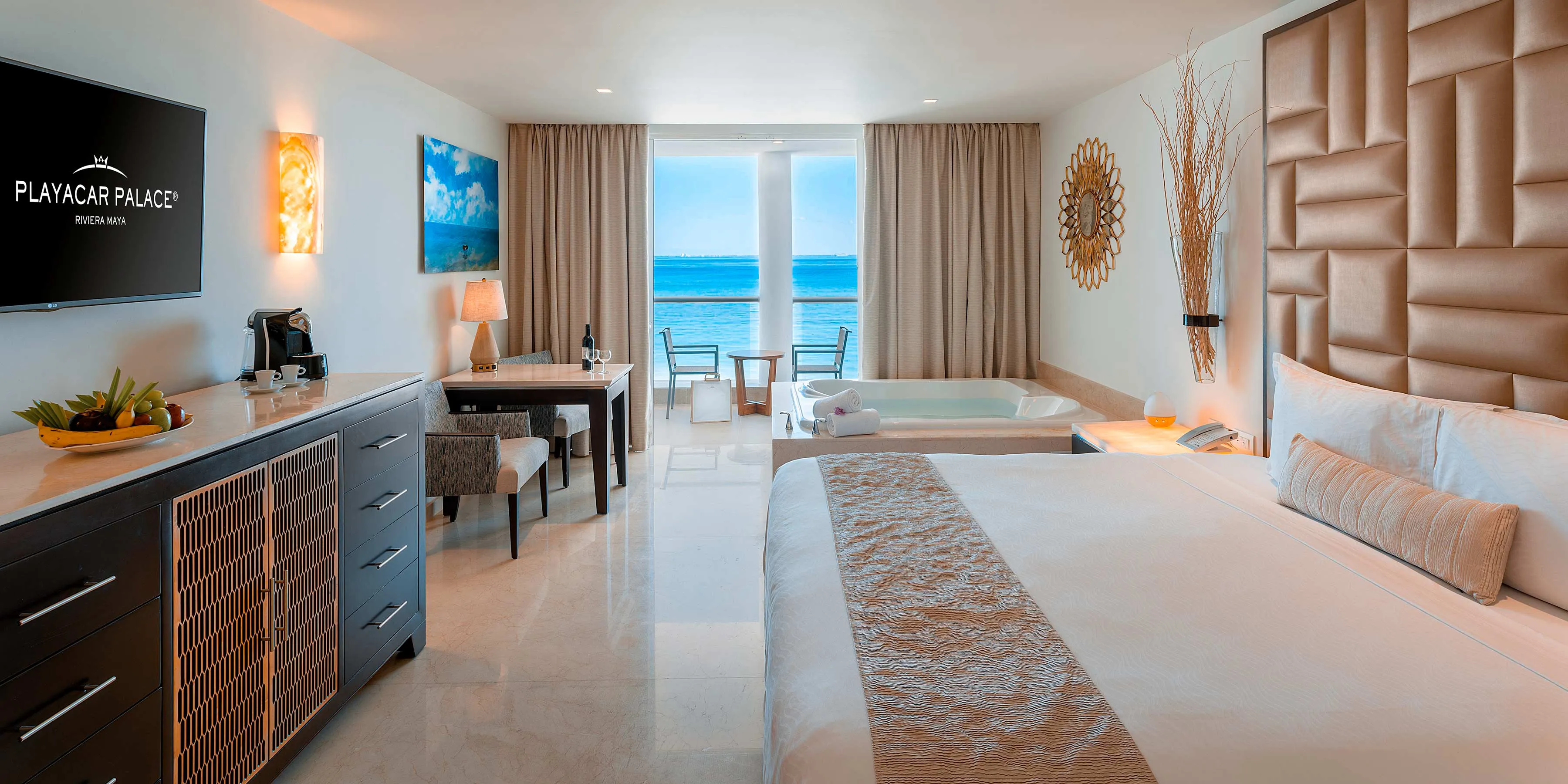 Superior Walk Out Suite Oceanfront | Playacar Palace